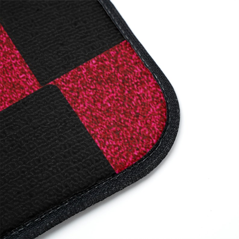 Red and Black Checkered 1pc Car Mat - Etsy