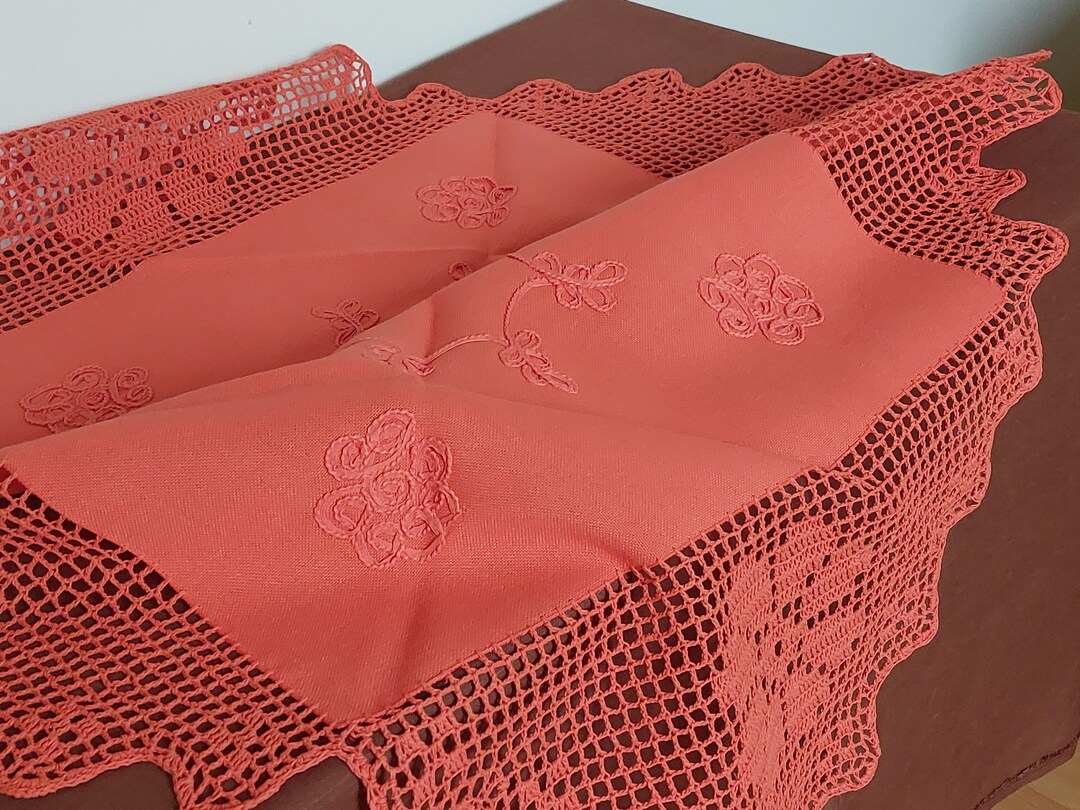 Middle Ceiling Decorative Ceiling Crocheted Wide Lace Sewn-on Ribbons ...