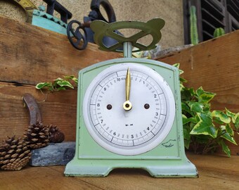 Antique Green Kitchen Scale Vintage Family Scale Primitive - Etsy