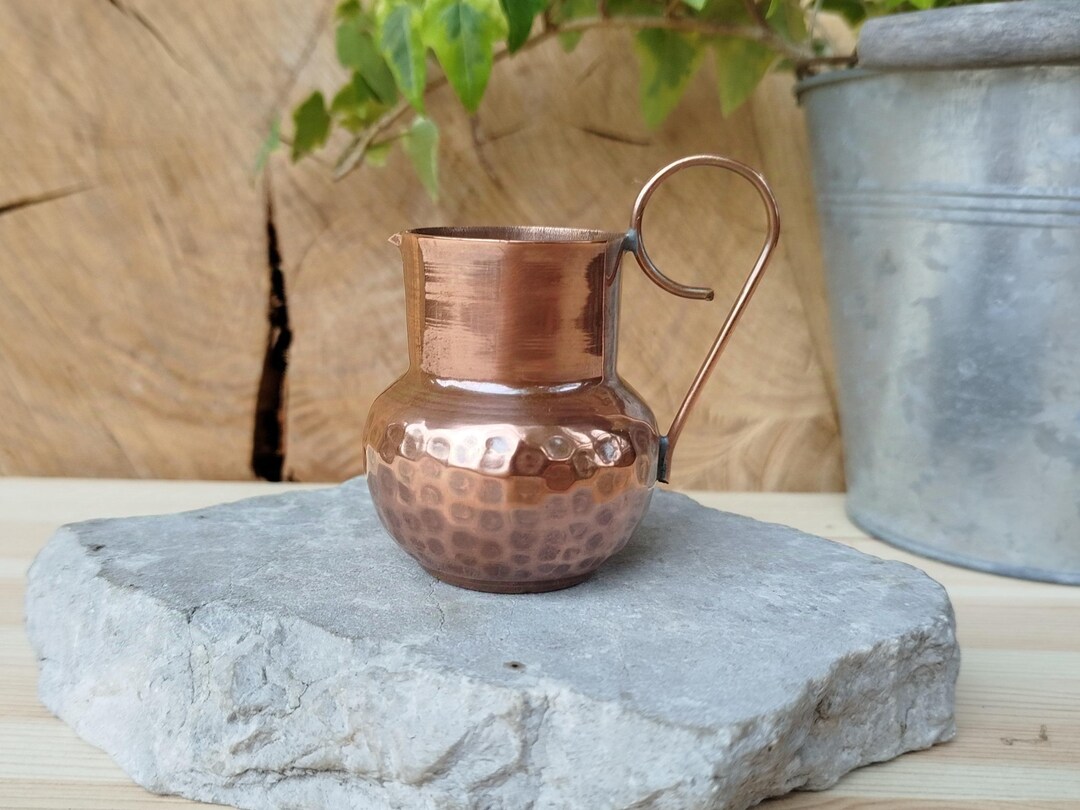 Vintage Chilean Miniature Handmade Copper Pitcher, Rustic Home Decor - Etsy