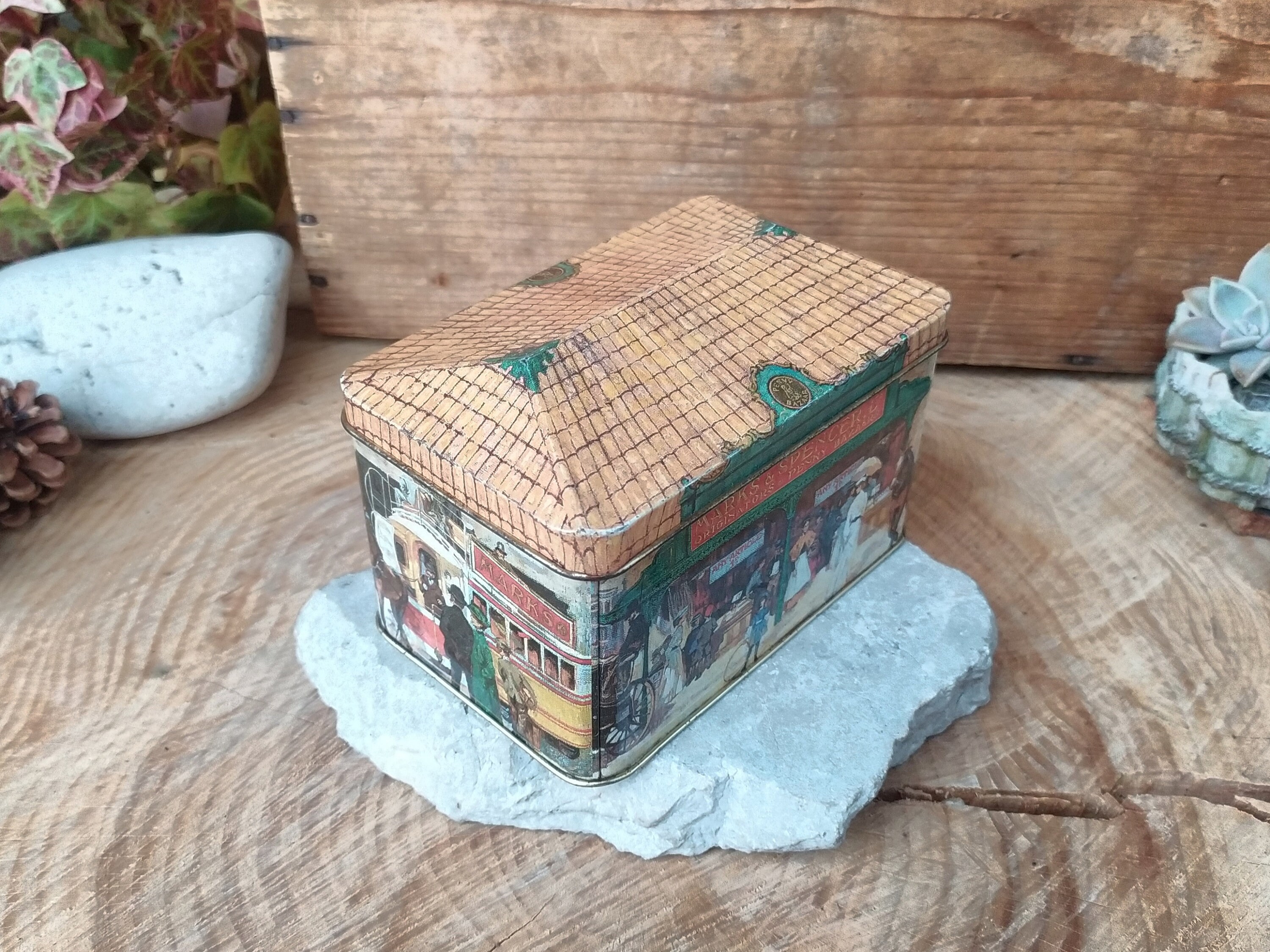 Vintage Marks & Spencer St.michael Crystal Fruit Drops Tin - Etsy