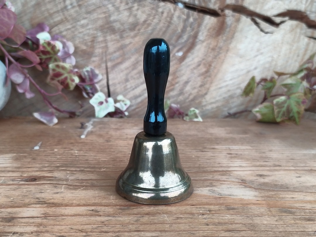 Vintage Small Dinner Bell, Miniature School Bell, Bell With Handle - Etsy