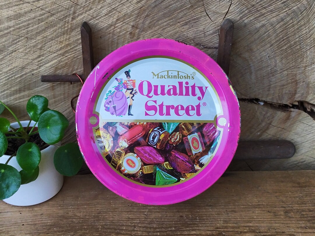 Vintage Mackintosh's Quality Street Round Tin, Chocolates & Toffees Box ...