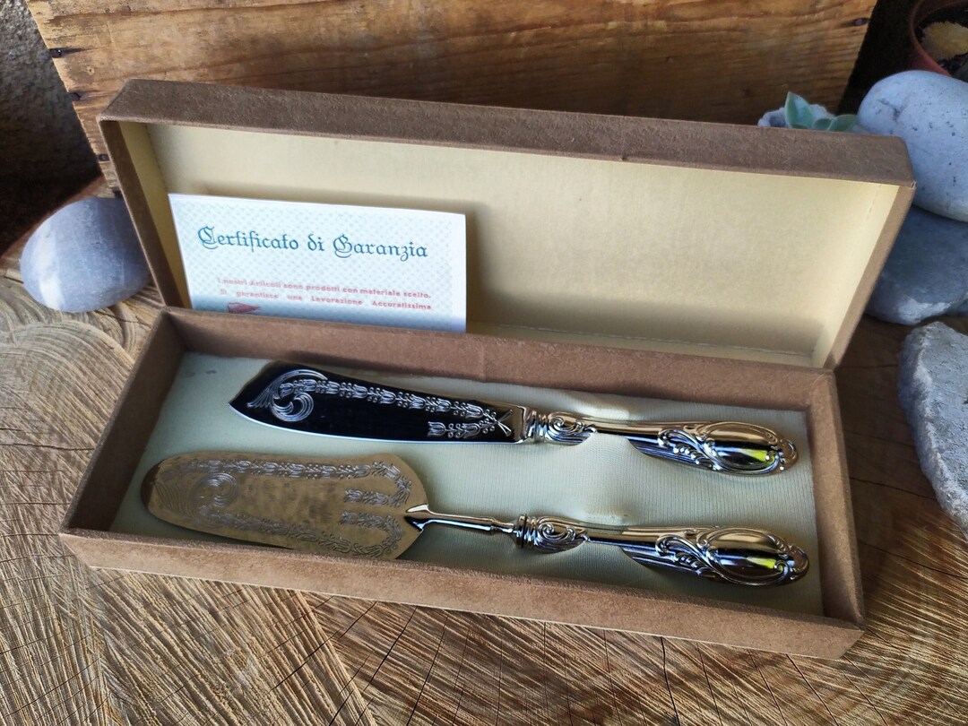 Vintage La S Marco Cake Serving Set 800 Silver Italy - Etsy