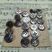 Vintage Set of Real Pearl Buttons, 22 Gray Mop 4 Holes 15-18 Mm Buttons ...