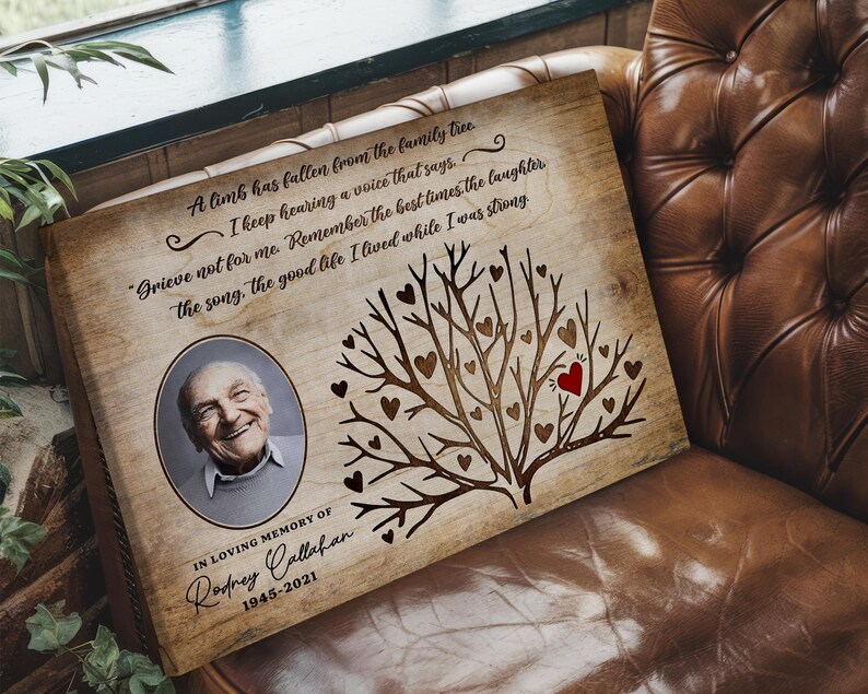 Personalized Dad A Limb Has Fallen Memorial Gift, Dad Memorial Gift ...