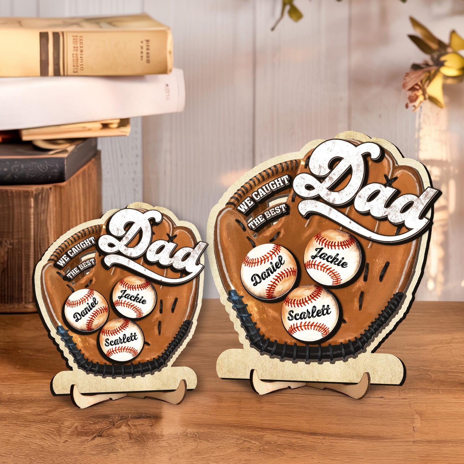 Fathers Day Gifts From Kids, We Caught the Best Dad Wooden Sign ...
