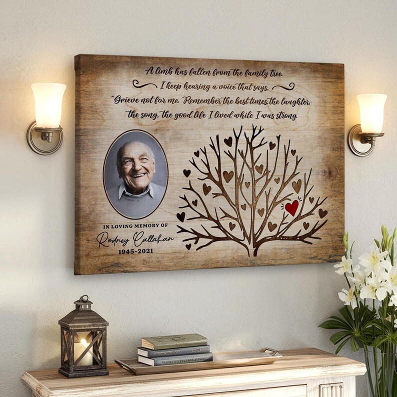 Personalized Dad A Limb Has Fallen Memorial Gift, Dad Memorial Gift ...