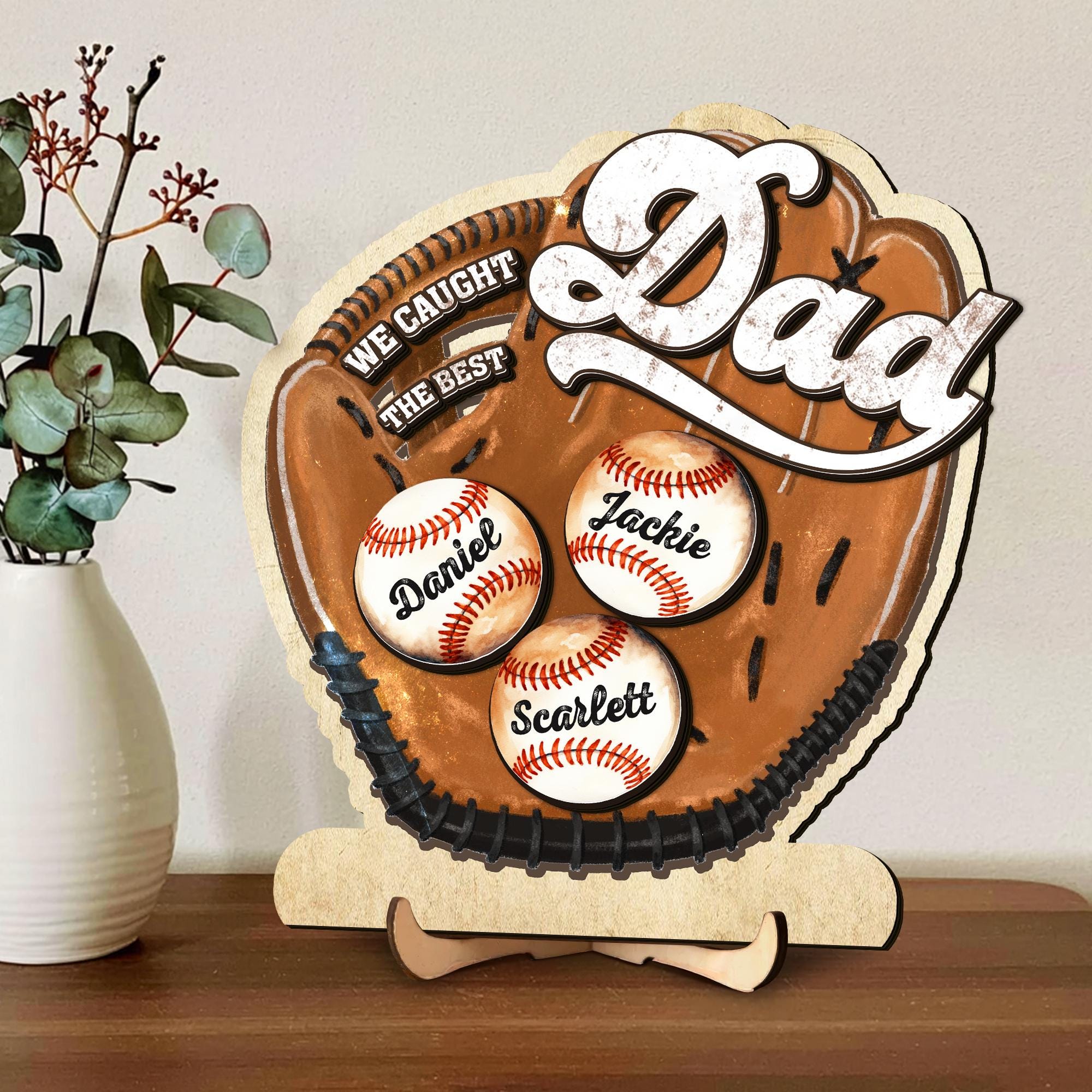 Fathers Day Gifts From Kids, We Caught the Best Dad Wooden Sign ...