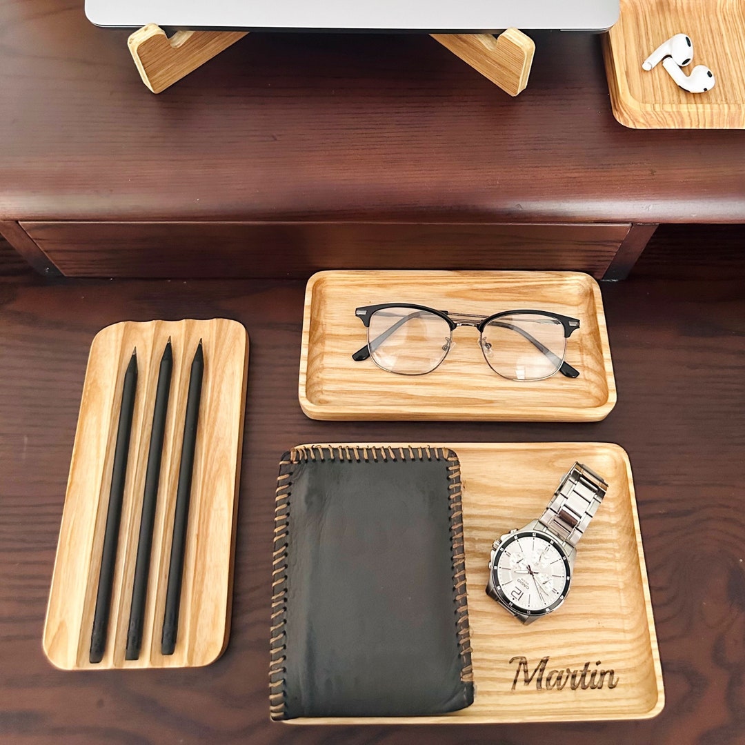 Catch All Tray Mens Valet Tray Mens Catch All Tray Desk Drawer ...
