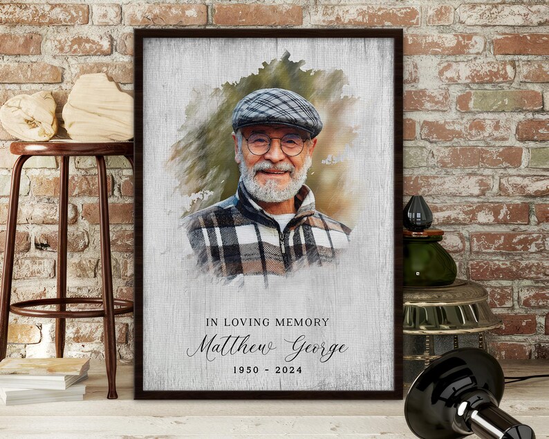 Custom Dad in Loving Memory Gift, Dad Memorial Gift, Loss of Dad ...