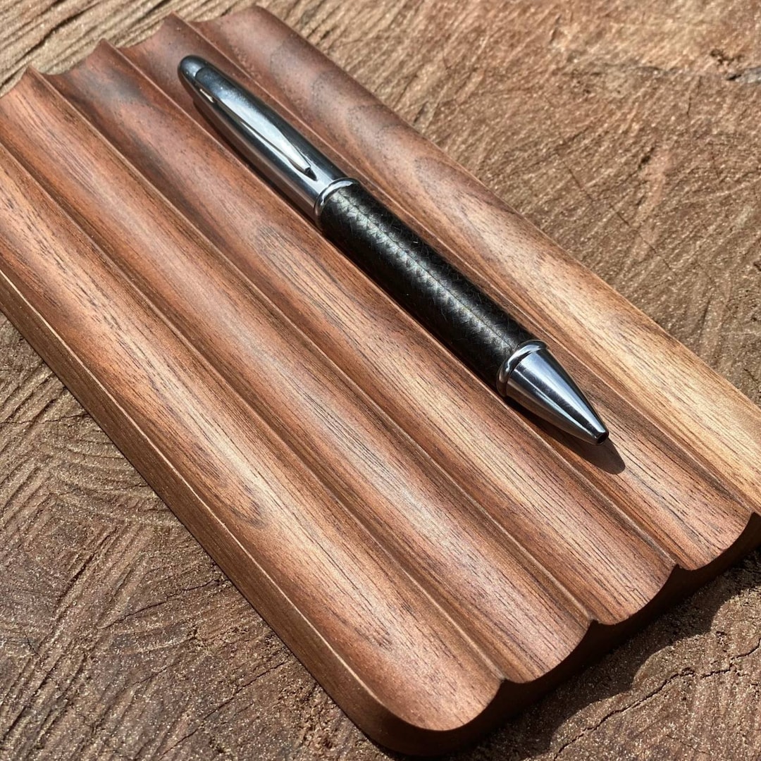 Walnut Wood Pen Tray, Desk Organizer, Boyfriend Gift - Etsy