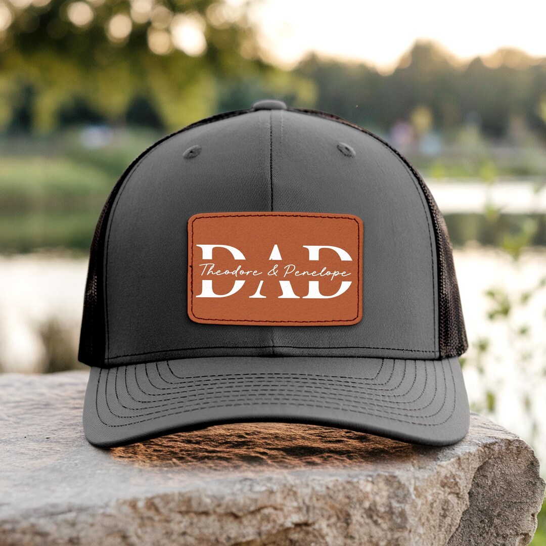 Custom Hat for Dad, Hat for Dad With Kids Name, Dad Est Hat, Dad Cap ...