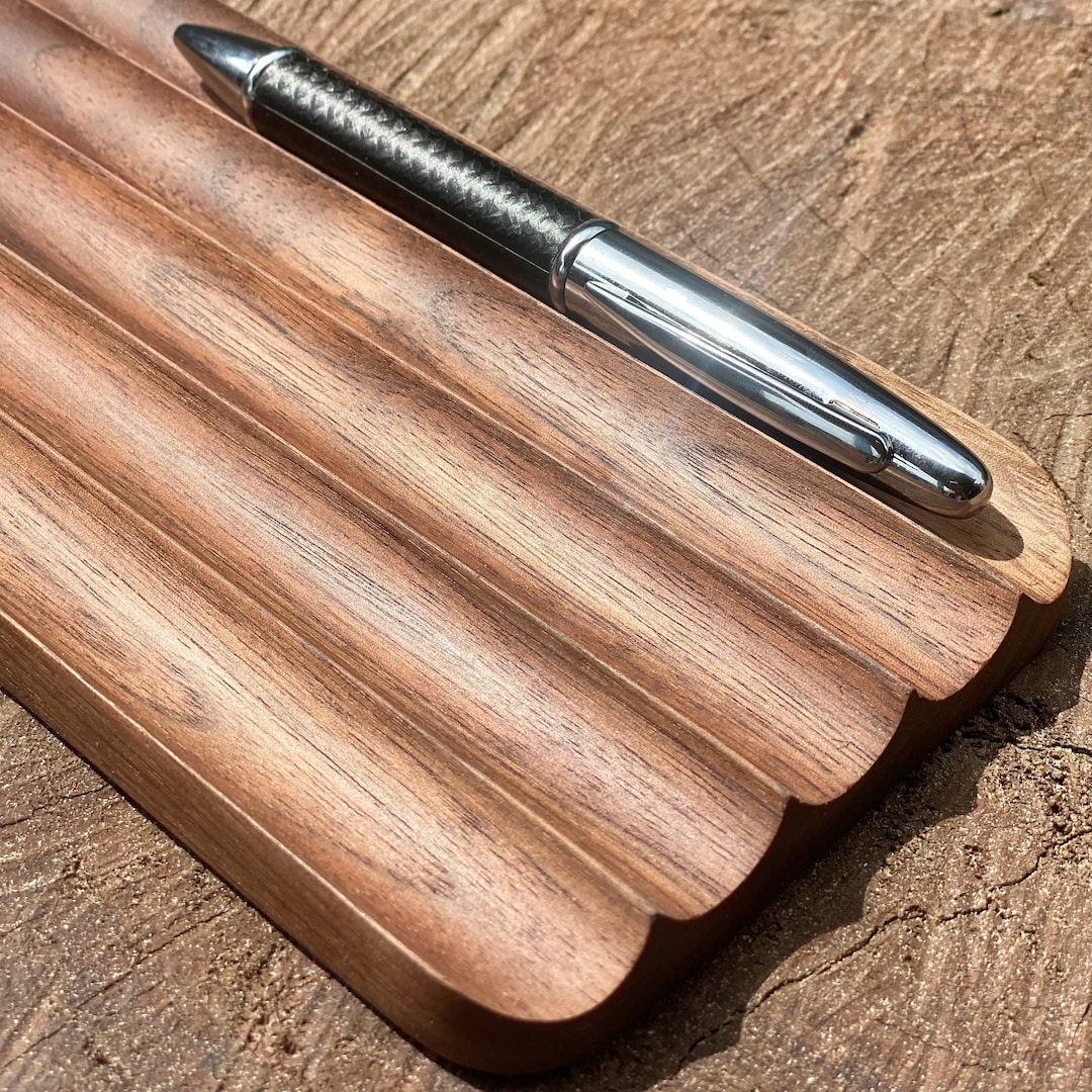 Wooden Pen Holder Pen Tray Back to School Gift Wood Pen Tray for Desk ...