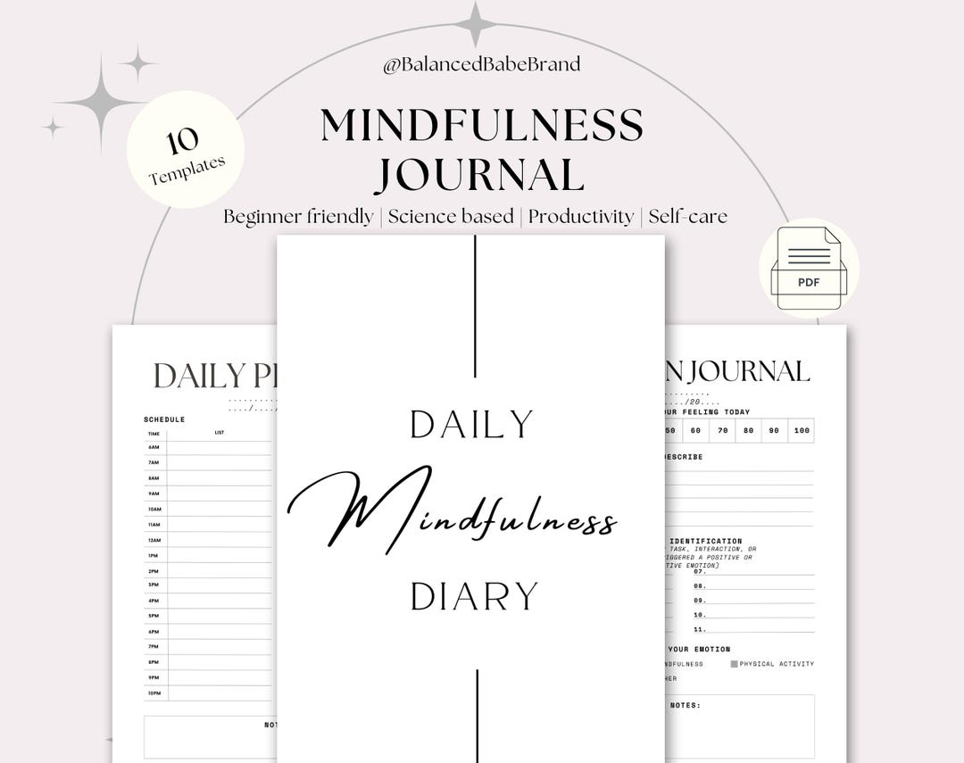 Wellness Journal Prompts Anxiety Journal Cbt Mood Tracker Self Love ...