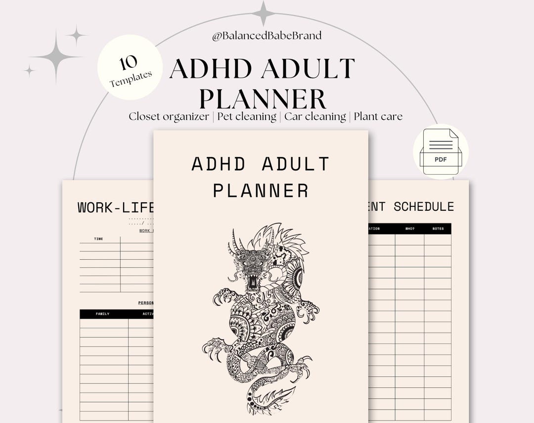 Brain Dump, ADHD Daily Planner, Productivity, Priority Matrix, Thoughts ...
