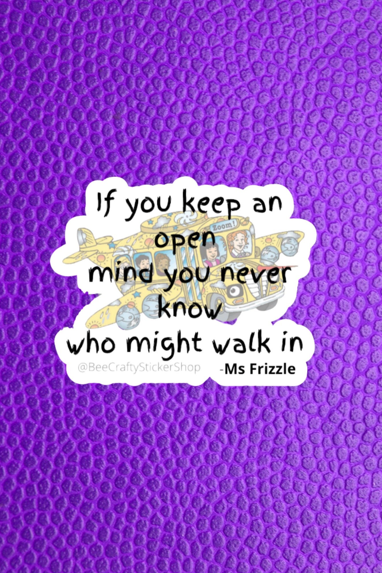 Ms Frizzle Magic School Bus Sticker - Etsy