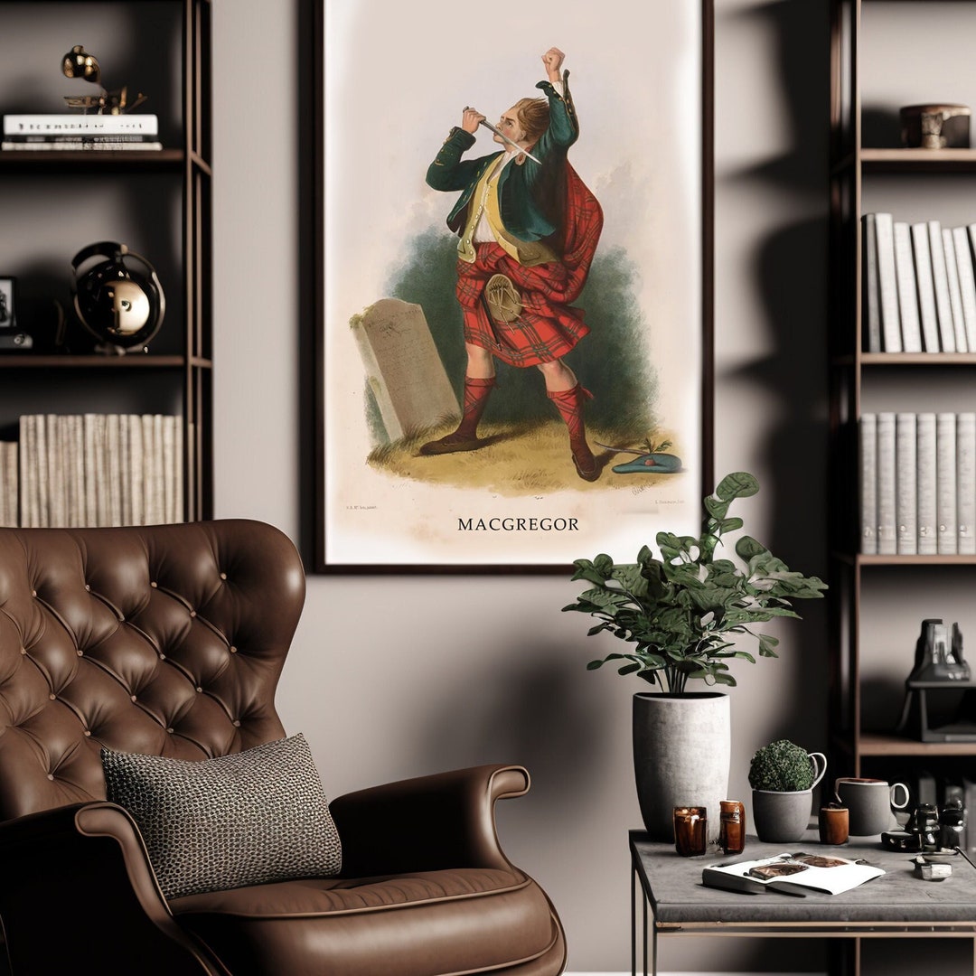 Clan Macgregor Poster, Scottish Family Genealogy, R. R. Mcian ...