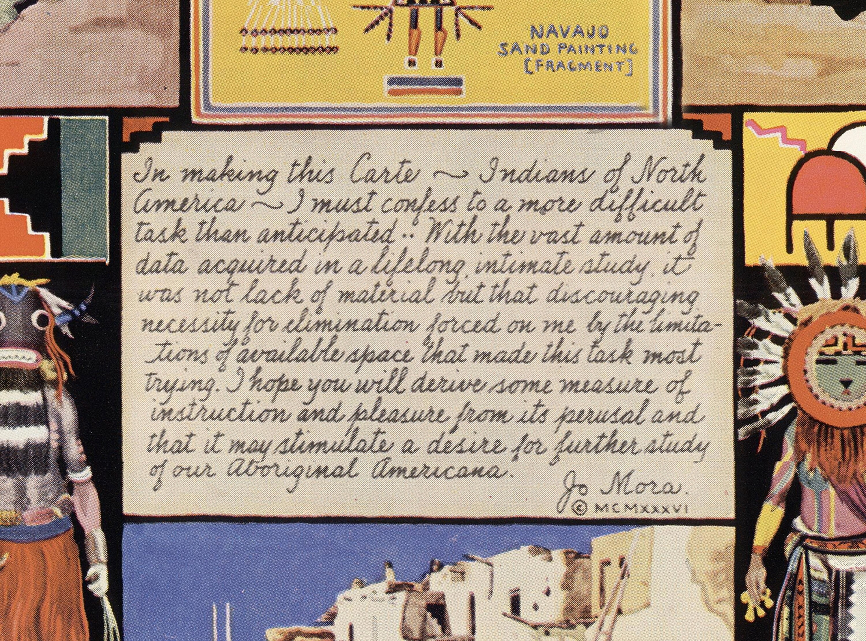 Vintage Indigenous Poster by Jo Mora Circa 1950, Indians of North ...