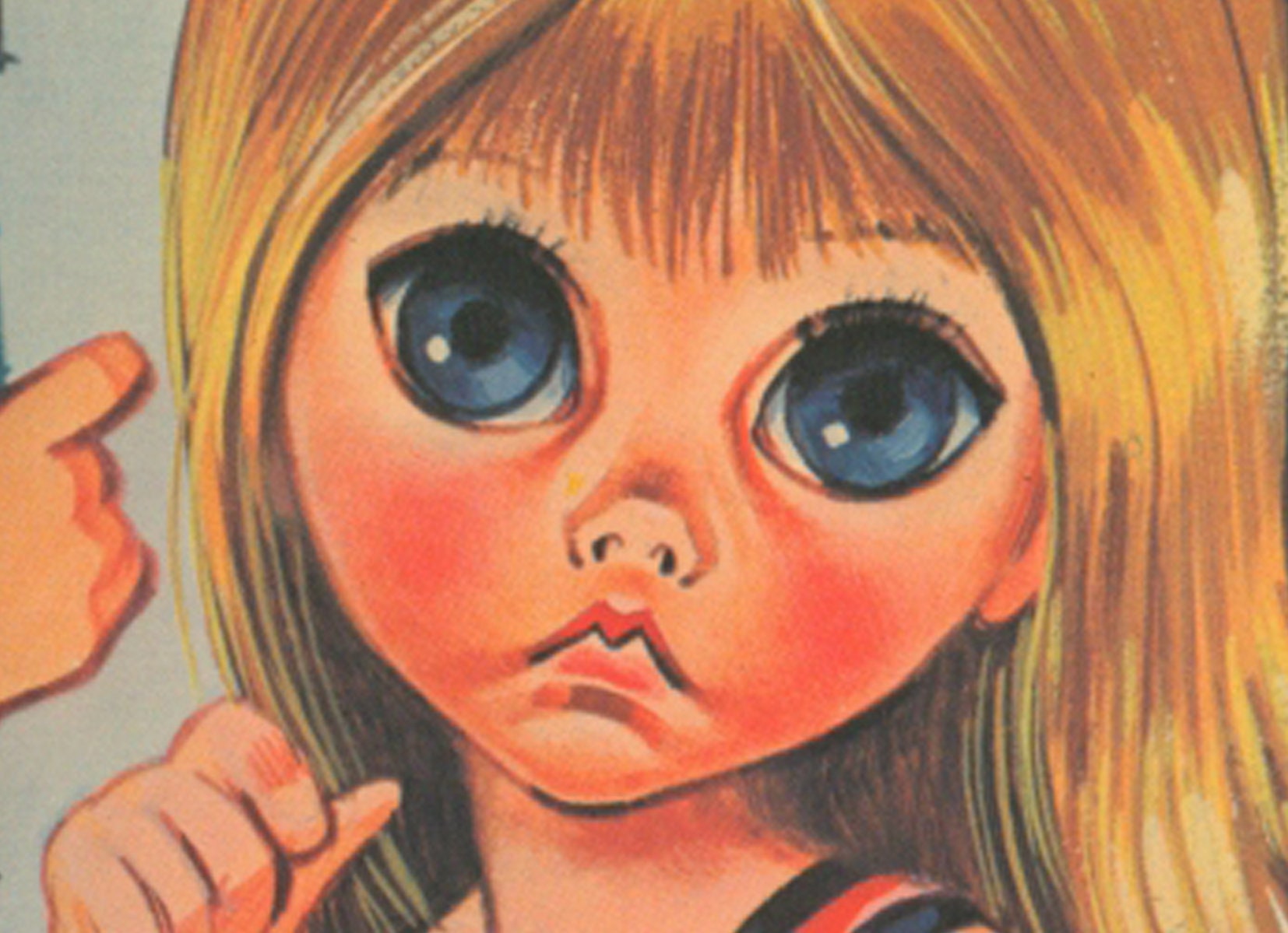 Big Eye Lithographs by EVE Set of 4 Prints, Mid Century Wall Art Circa ...