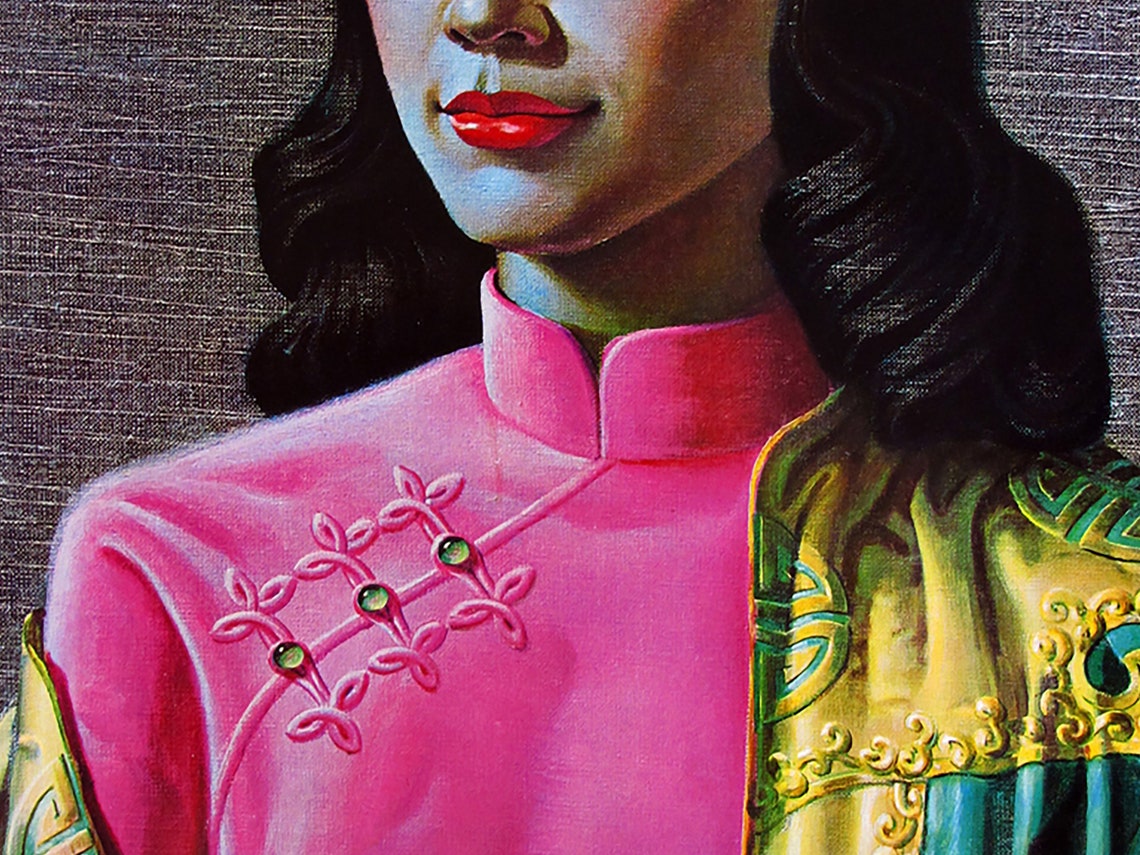 Tretchikoff Miss Wong Print, Mid Century Modern Wall Art, Famous Art ...