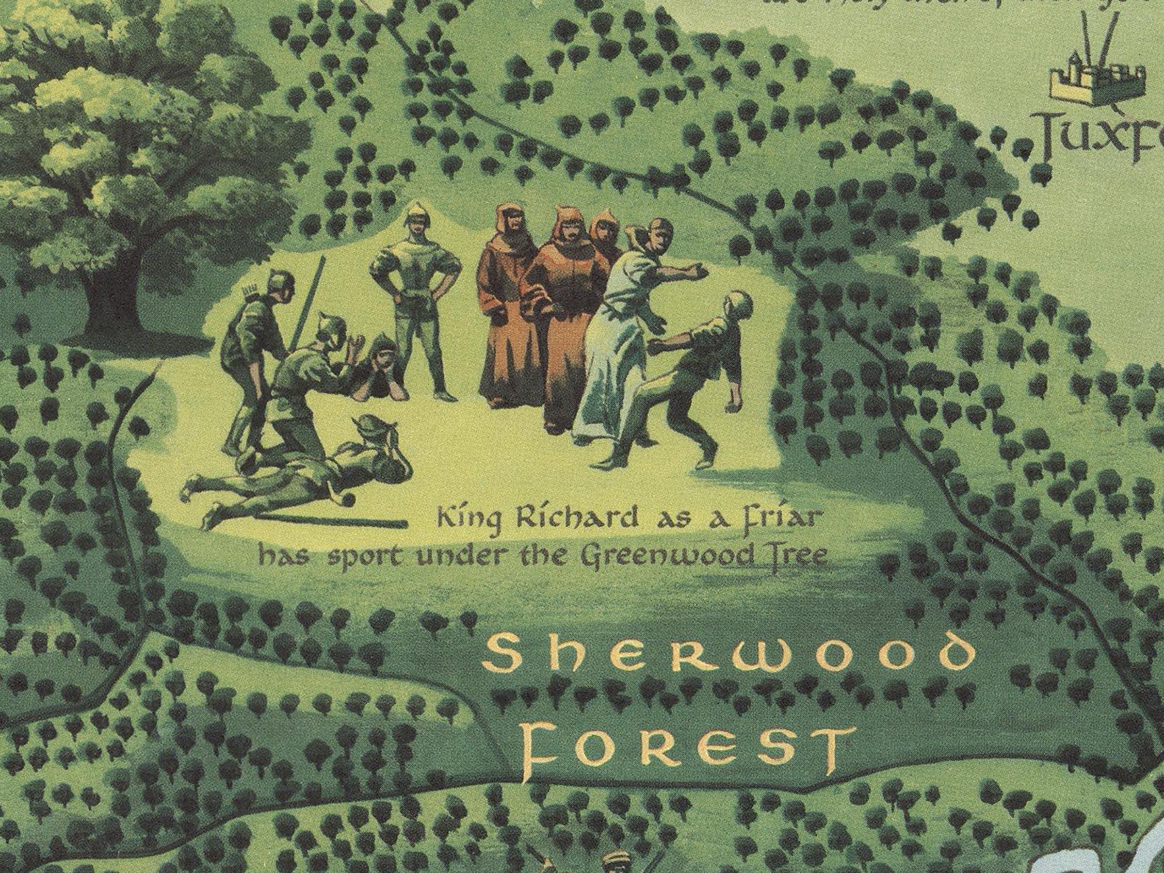 Vintage Robin Hood Poster, Tales of Sherwood Forest, Circa 1955 ...