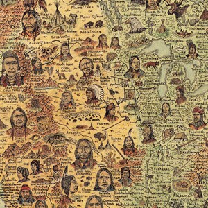 Vintage Native Tribes of North America, Central America and the ...