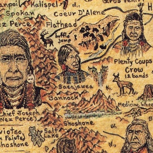 Vintage Native Tribes of North America, Central America and the ...