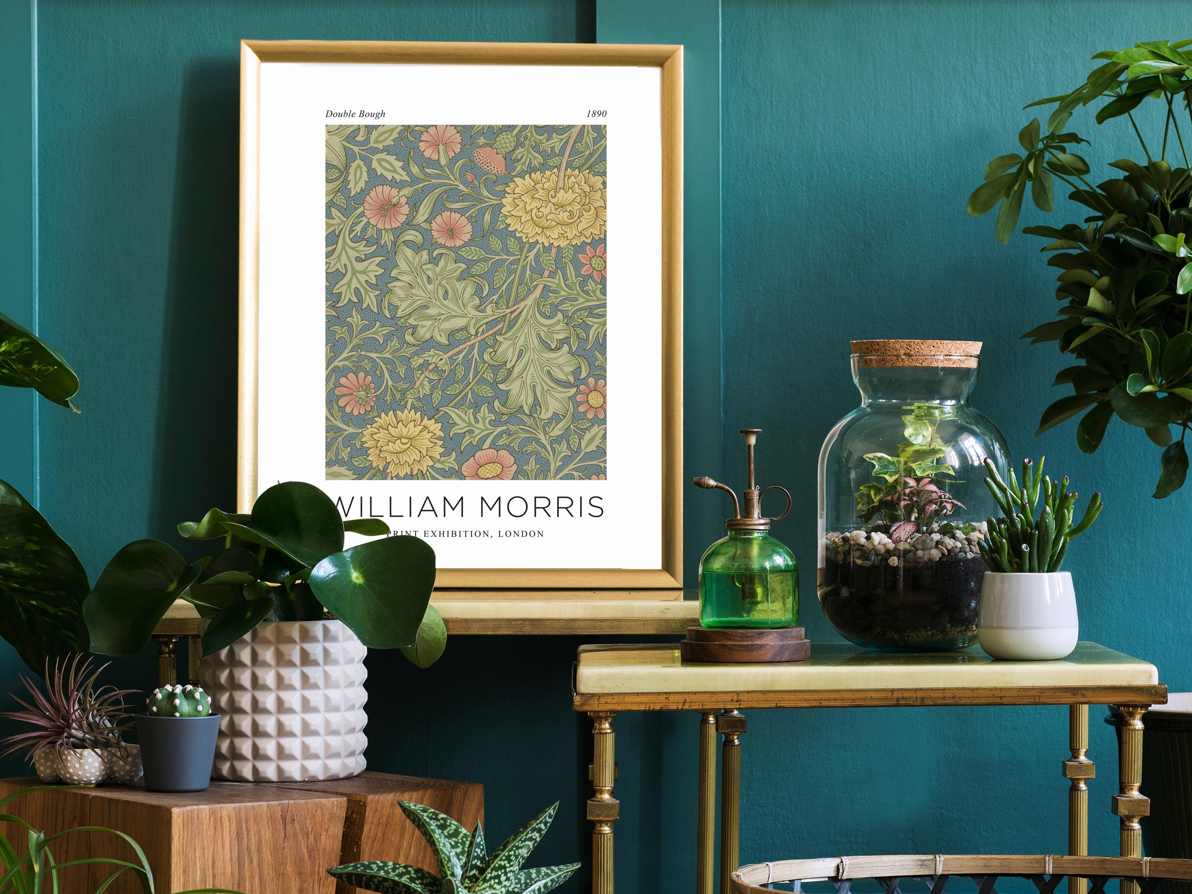William Morris Poster, Double Bough Circa 1890, Textiles and Print ...