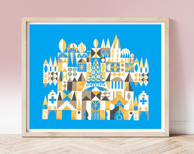Mary Blair it's a Small World Concept Art Print 1963 - Etsy Australia