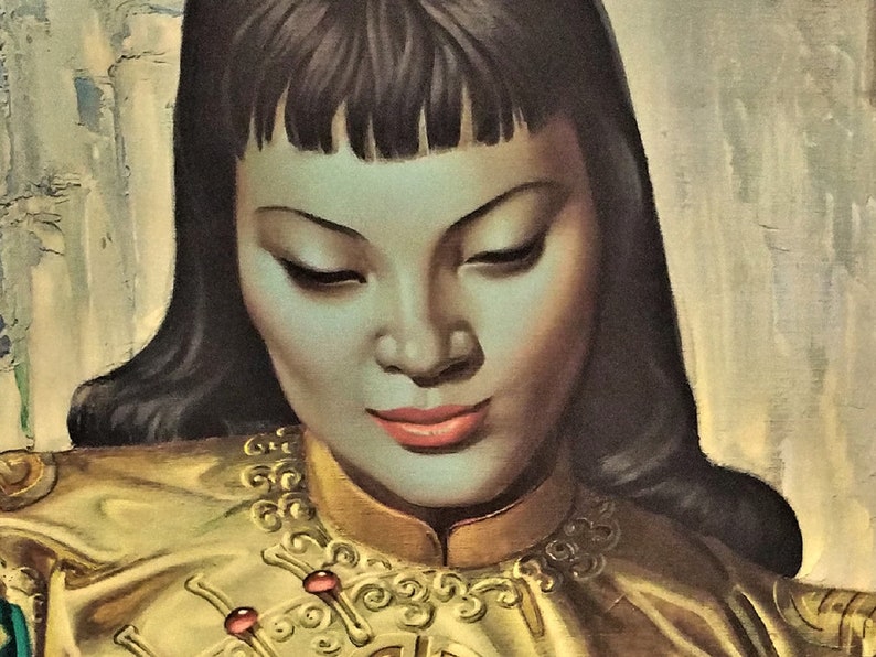 Tretchikoff Lady From Orient Print, Mid Century Modern Wall Art, Famous ...