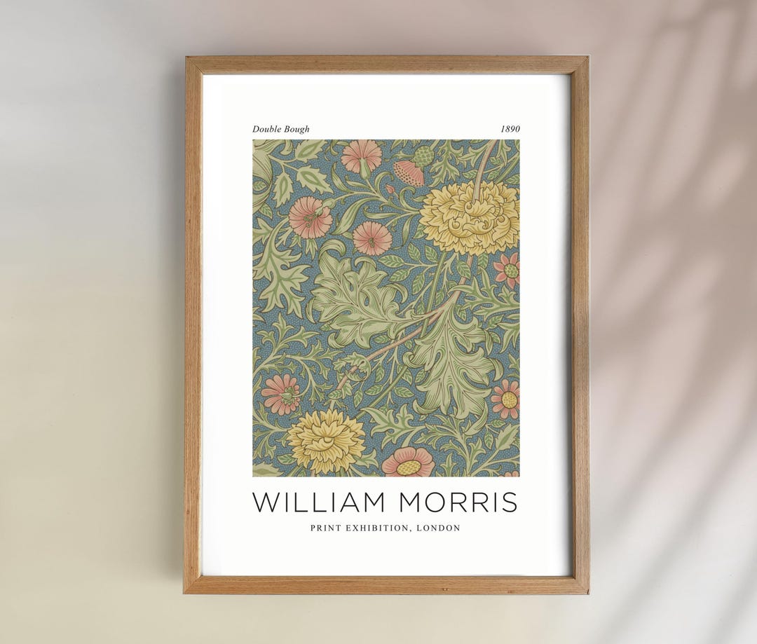 William Morris Poster, Double Bough Circa 1890, Textiles and Print ...