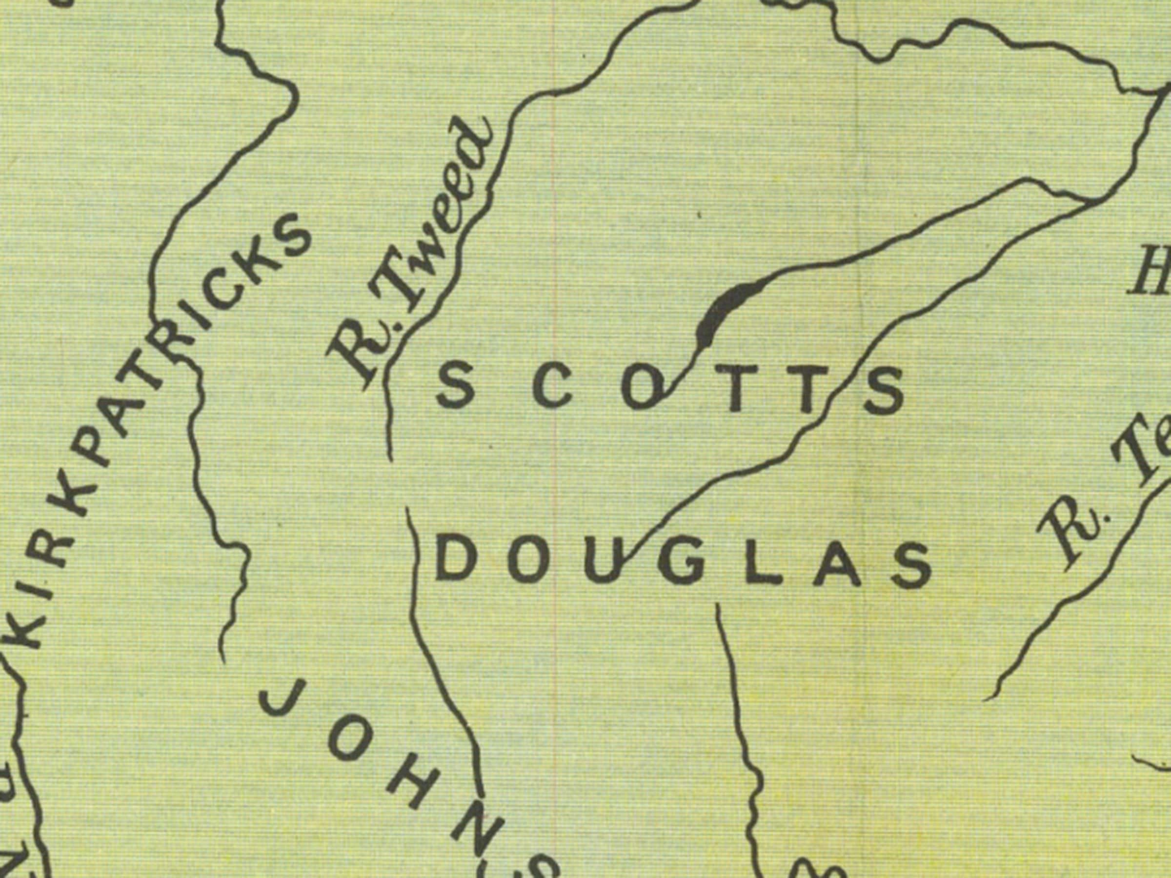 Vintage Clan Map of the Scottish Highlands by W. & A.K. Johnston and ...