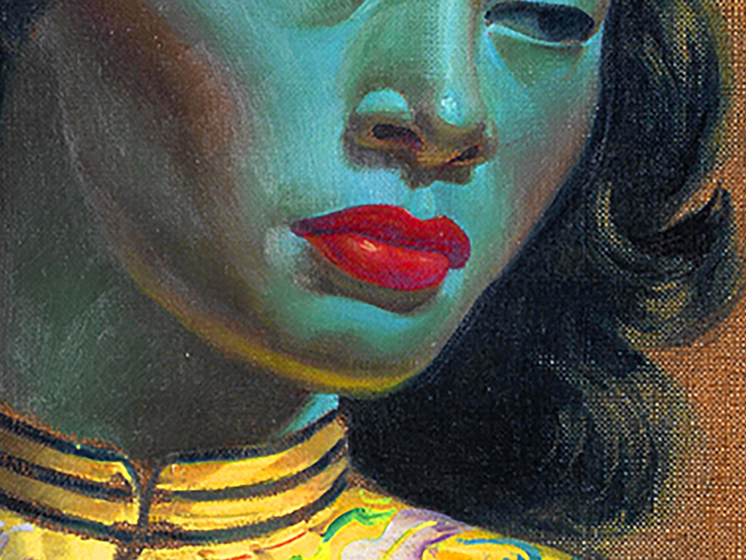 Tretchikoff Green Lady Print, Chinese Girl, Mid Century Modern Wall Art ...