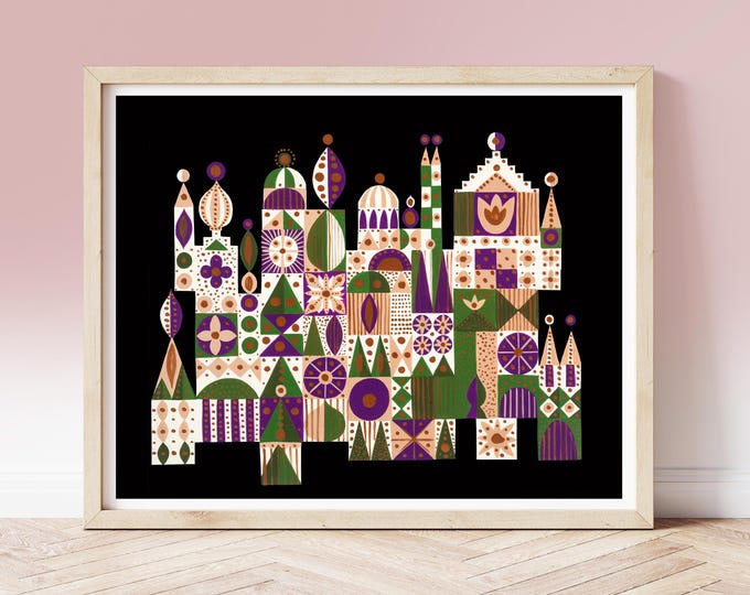 Mary Blair it's a Small World Concept Art Print 1963 - Etsy Australia