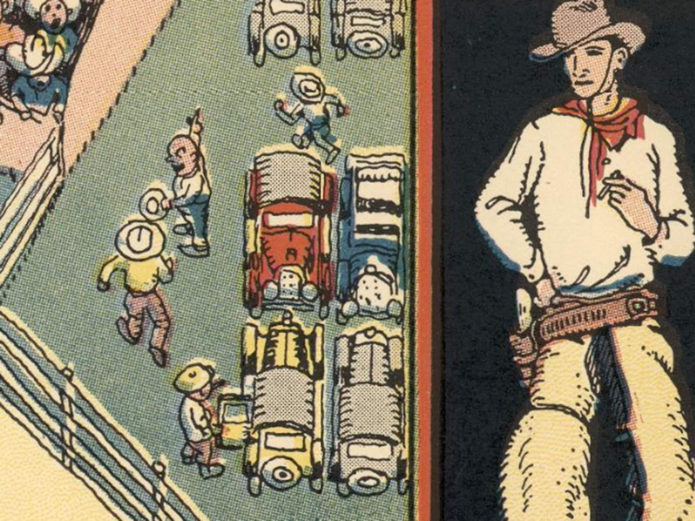 Vintage Evolution of the Cowboy 1933 Rodeo Poster by Jo Mora - Etsy