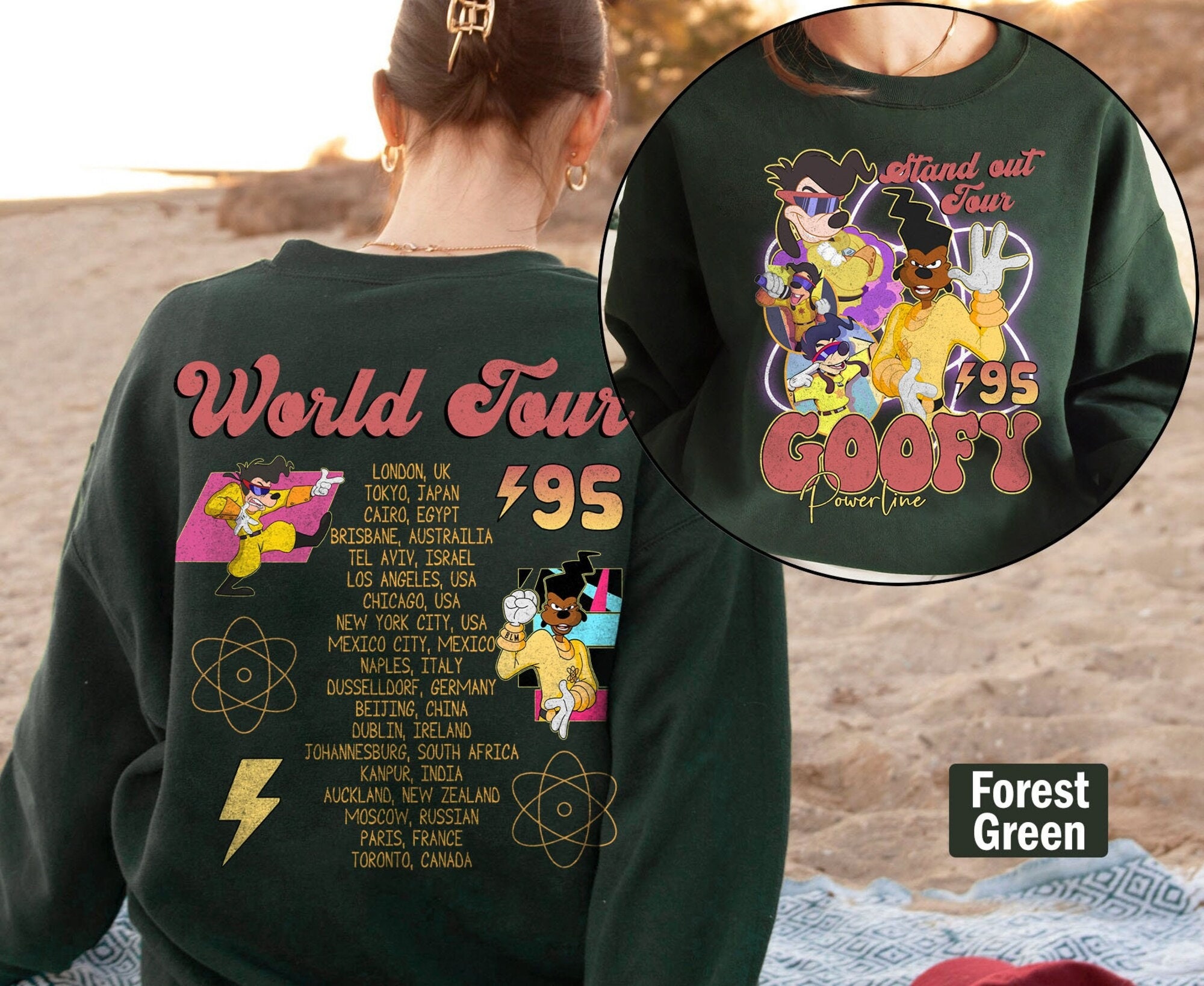 Vintage Disney Powerline Sweatshirt, Powerline Stand Out World Tour ...