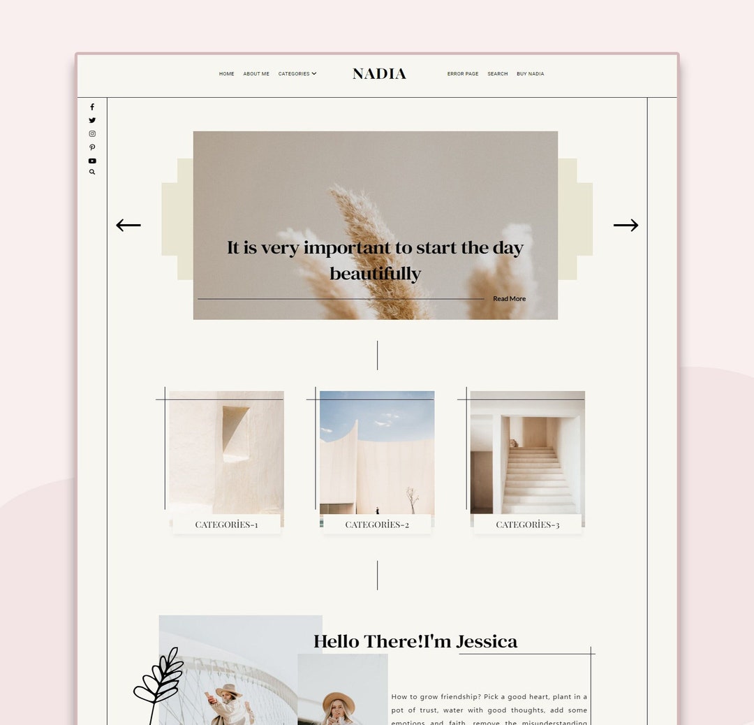 Nadia-responsive Blogger Template,blogger Template,responsive Template ...