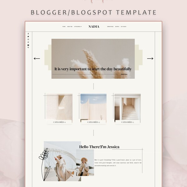 Blogger Template - Etsy