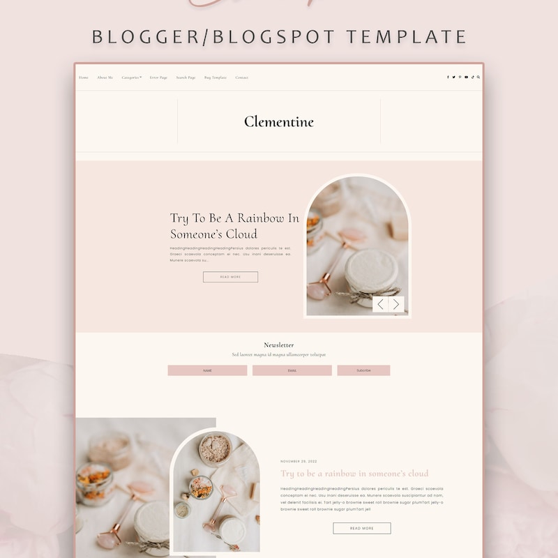 Blogger Theme - Etsy