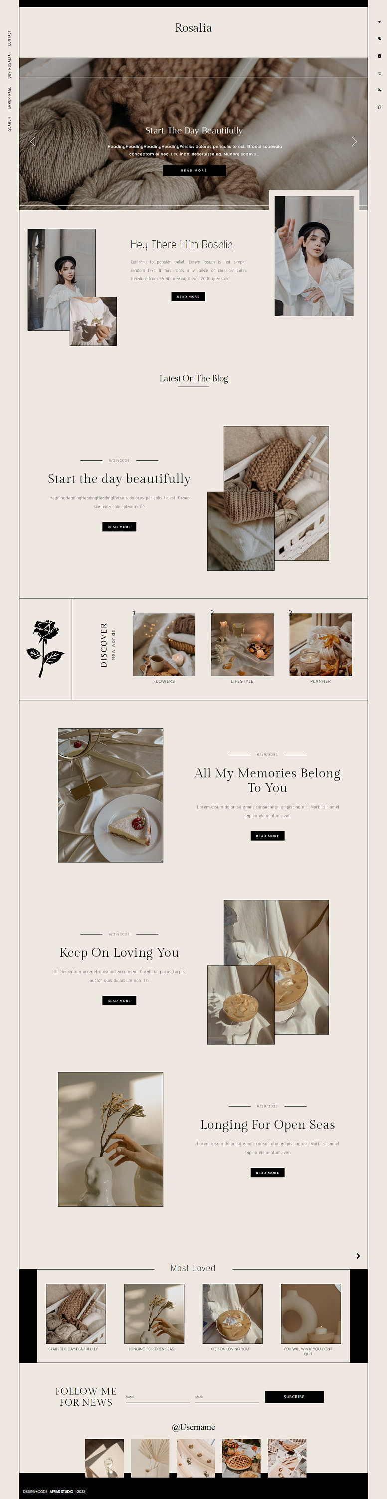 Rosalia • Responsive Blogger Template, Modern Premium Blogger Template ...