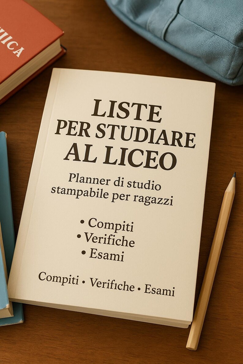 High School Study Lists Printable | Liste per Studiare Al Liceo PDF ...