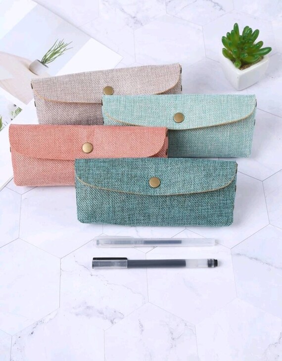 Woven Look Pencil Case/ Pastel Colour/ Stationary/ School/ - Etsy