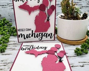 Michigan Birthday Card - Etsy