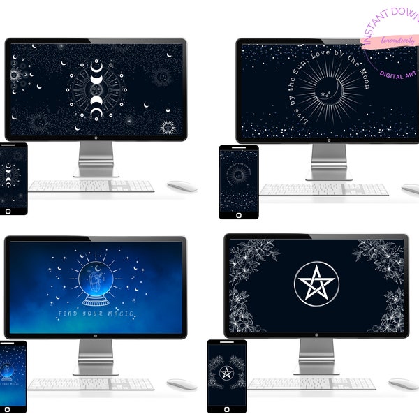 Witch Desktop Wallpaper - Etsy