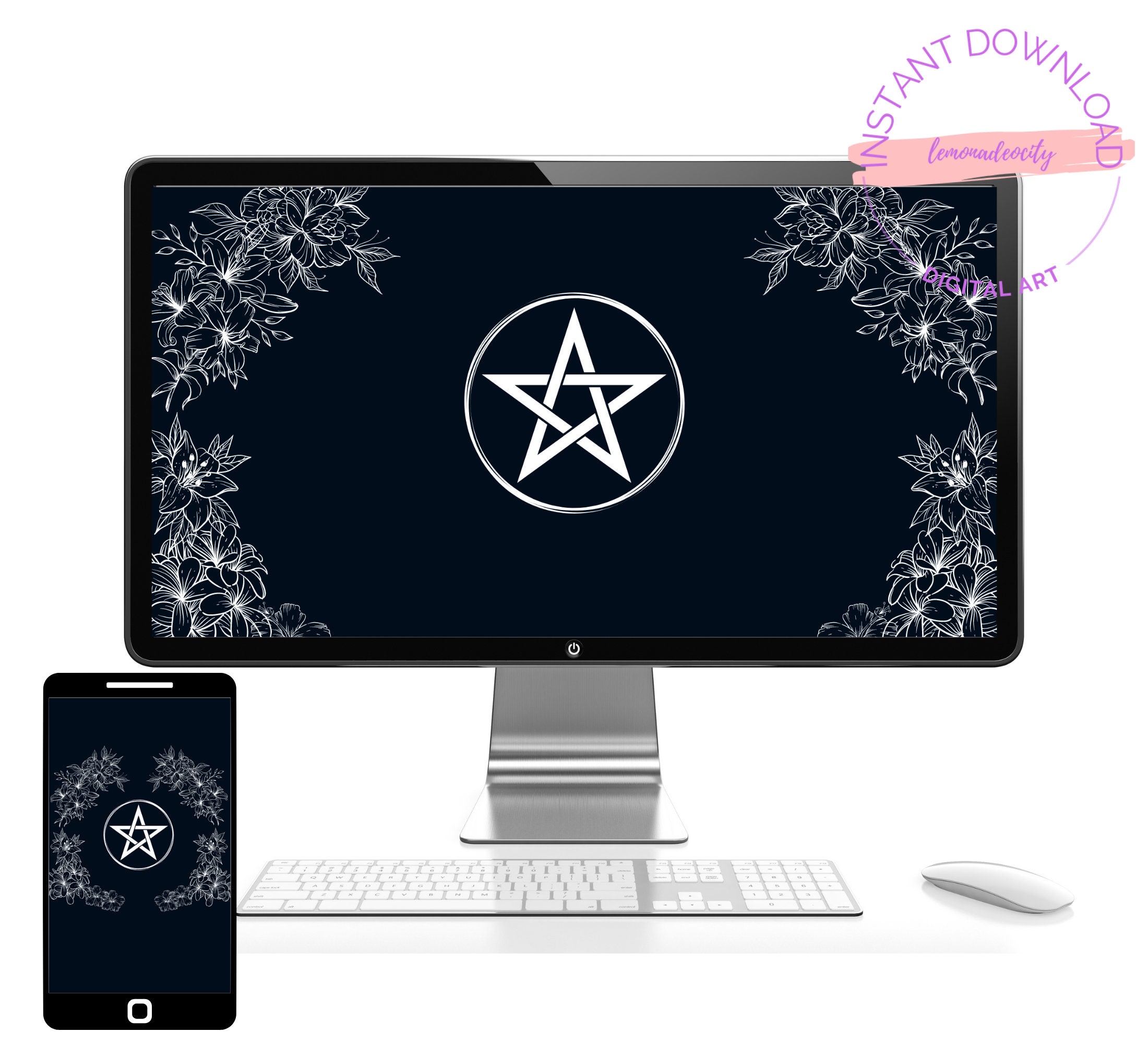 Witch Aesthetic Desktop and Phone Wallpaper - Etsy