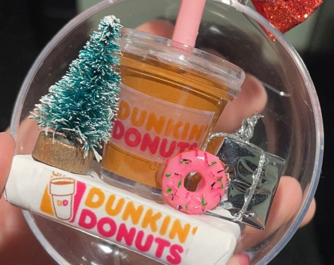 Dunkin Iced Coffee Ornament | Personalized Dunkin Ornament | Dunkin ...