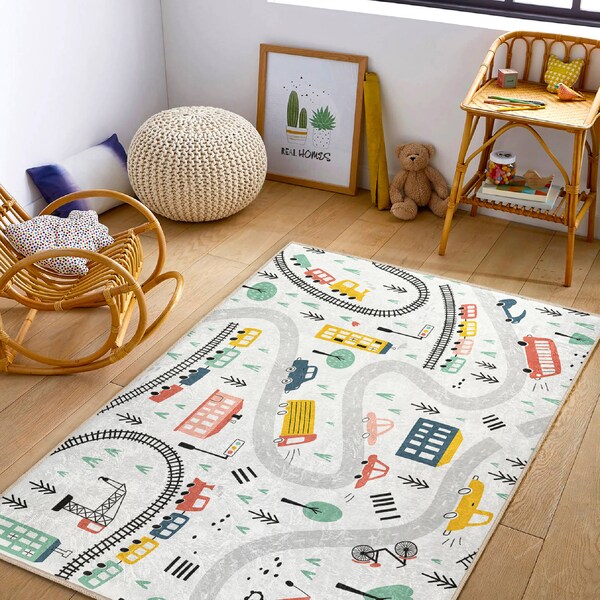 Train Rug - Etsy