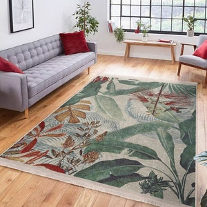 Tropical Area Rugexotic Runnerpalm Leaf Non Slip Carpetherbs Paradise ...