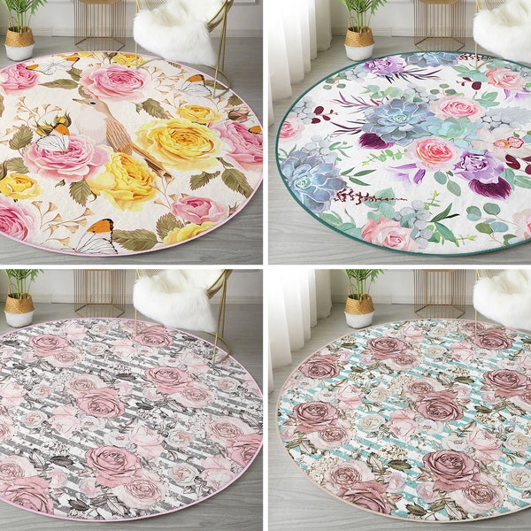 Pink Bird Rug - Etsy